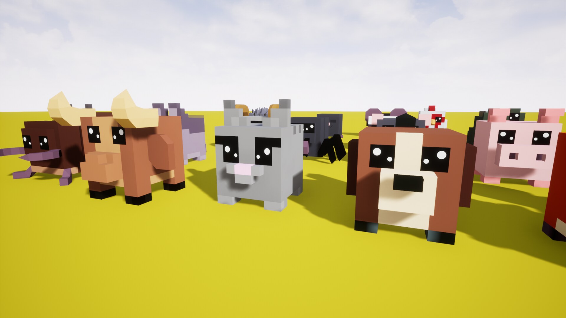 Cute Cube Animals Extra in Characters - UE Marketplace