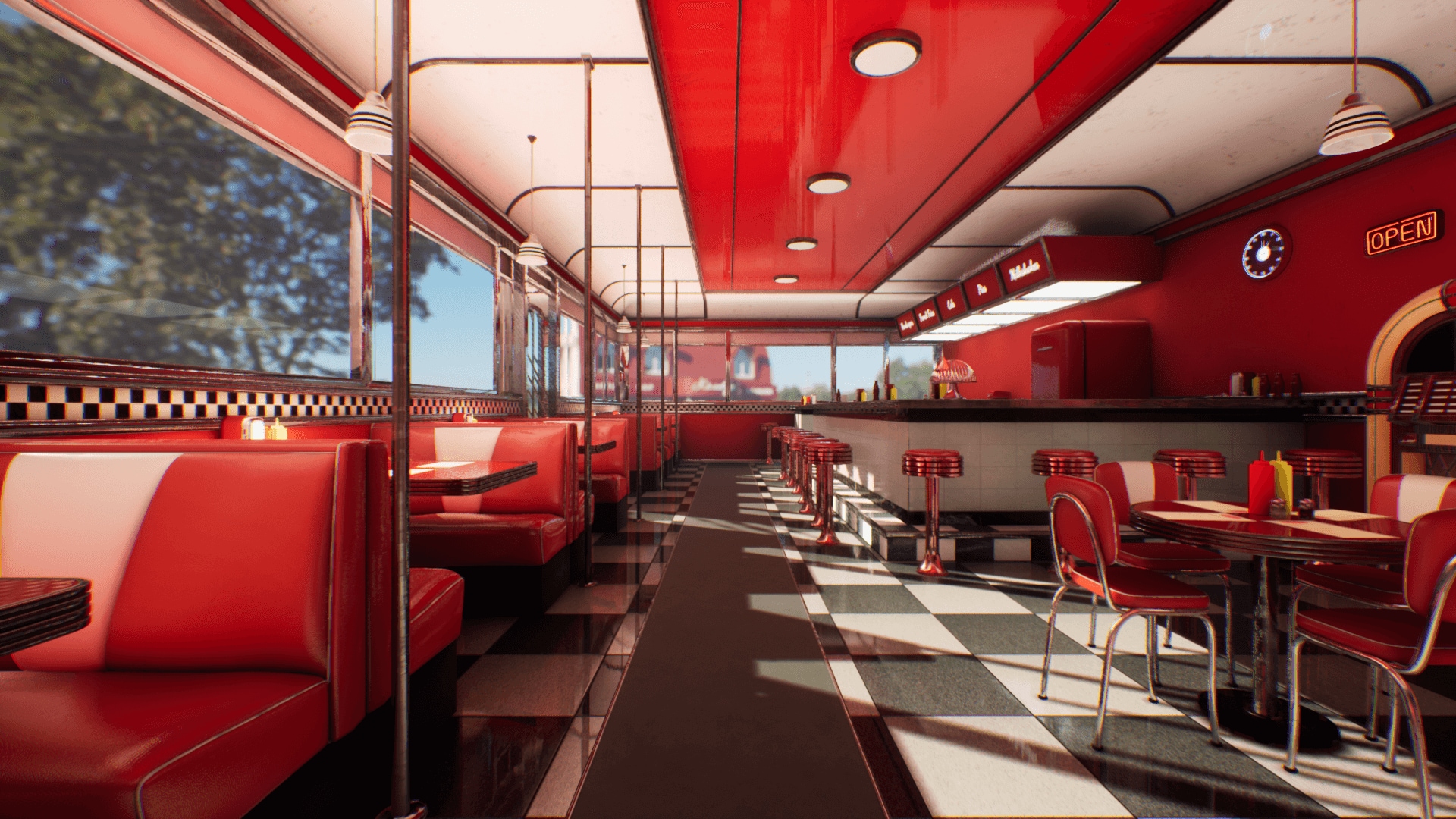 Modular Vintage American Diner：環境 - UE マーケットプレイス