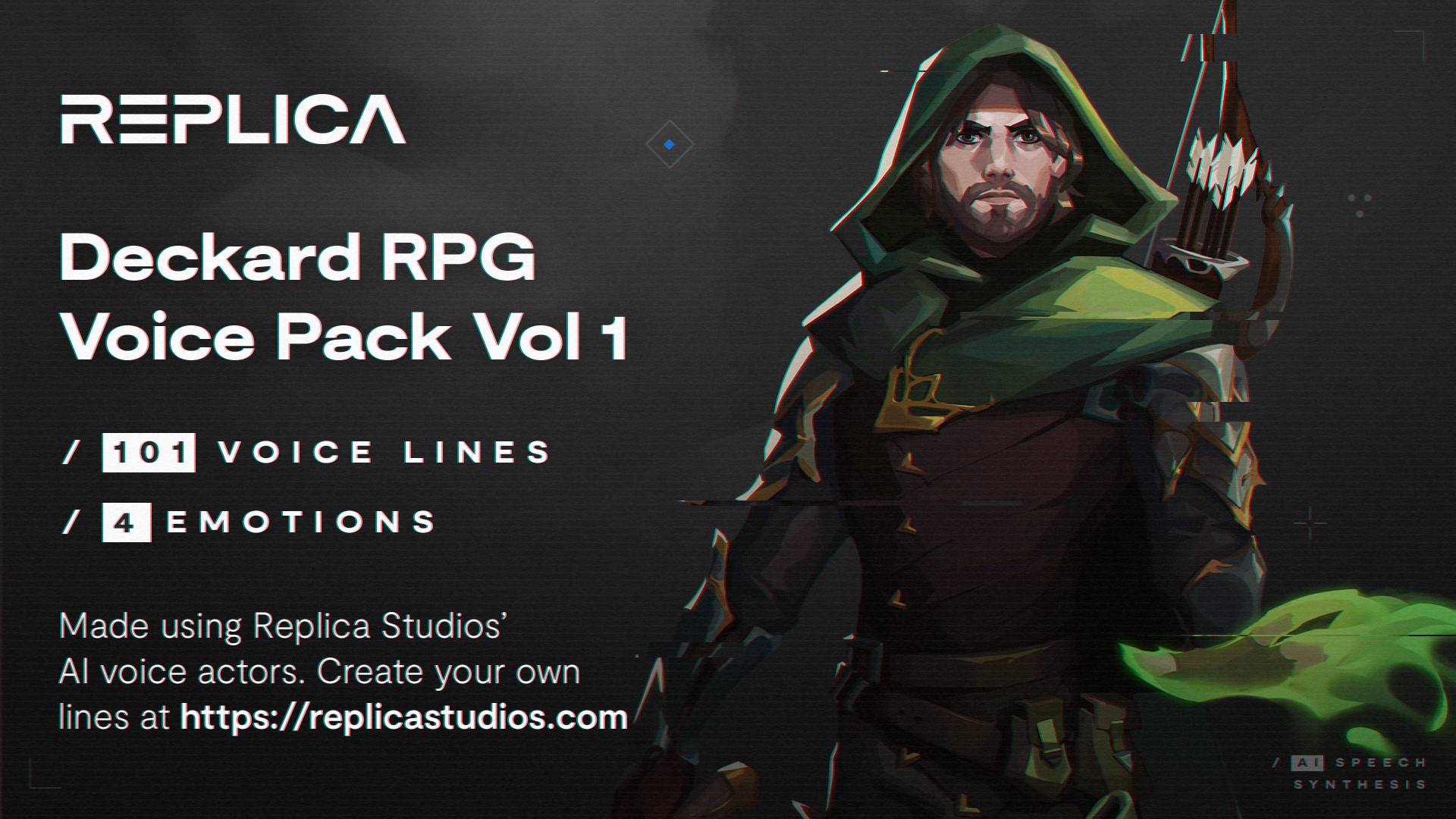 Replica RPG Voice Pack Vol 1 - Deckard in Sound Effects - UE Marketplace