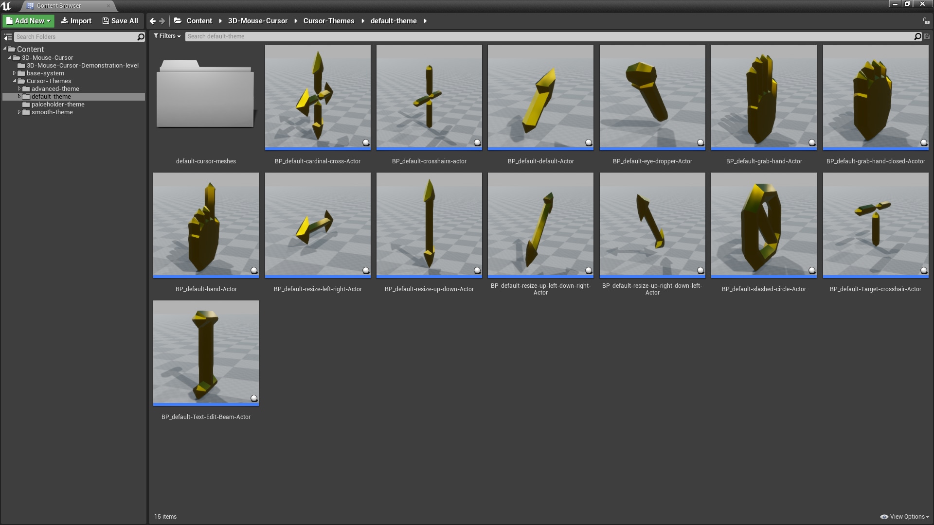 3D Mouse cursor System in Blueprints - UE Marketplace