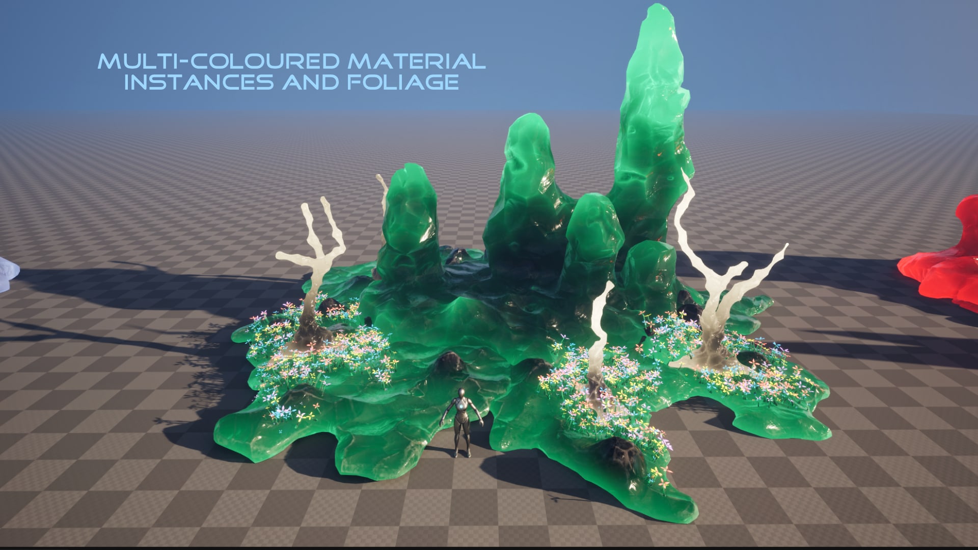 在道具创建的Stylized Emissive Crystal Rock Pack Vol:1 - 虚幻引擎商城