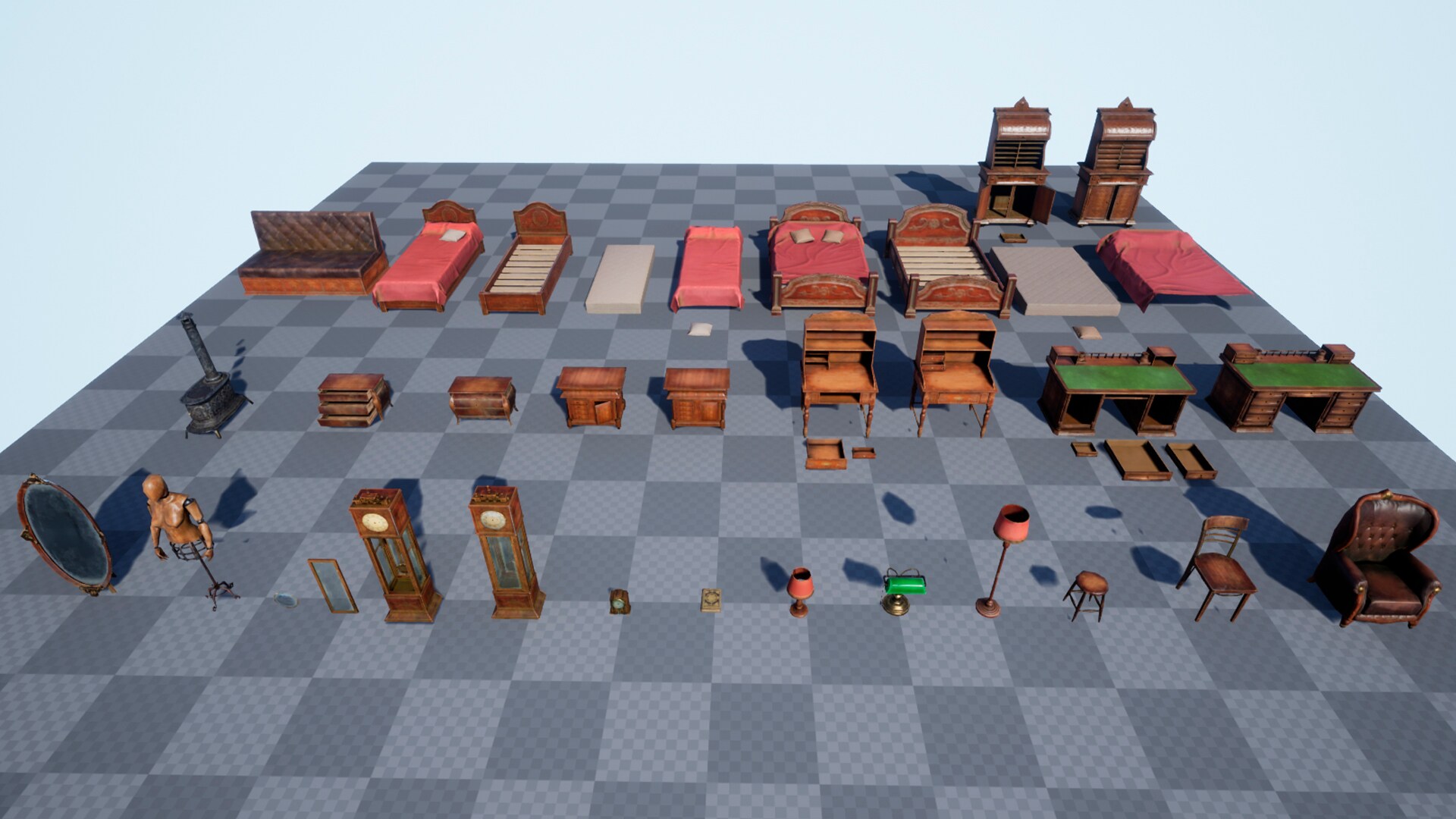 Antique Furniture in Props - UE Marketplace