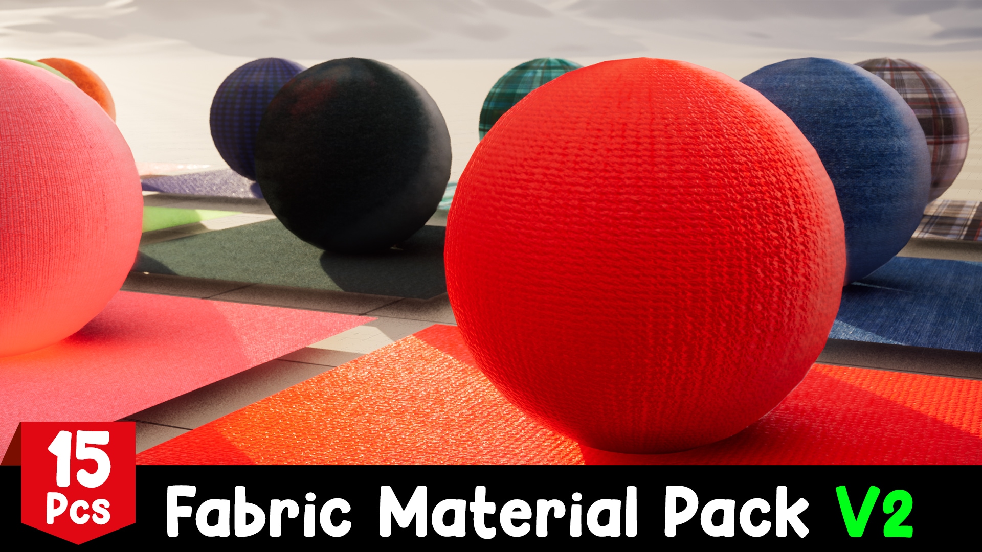 Fabric Material Pack V2 - 15 Pcs 2k Material in Materials - UE Marketplace