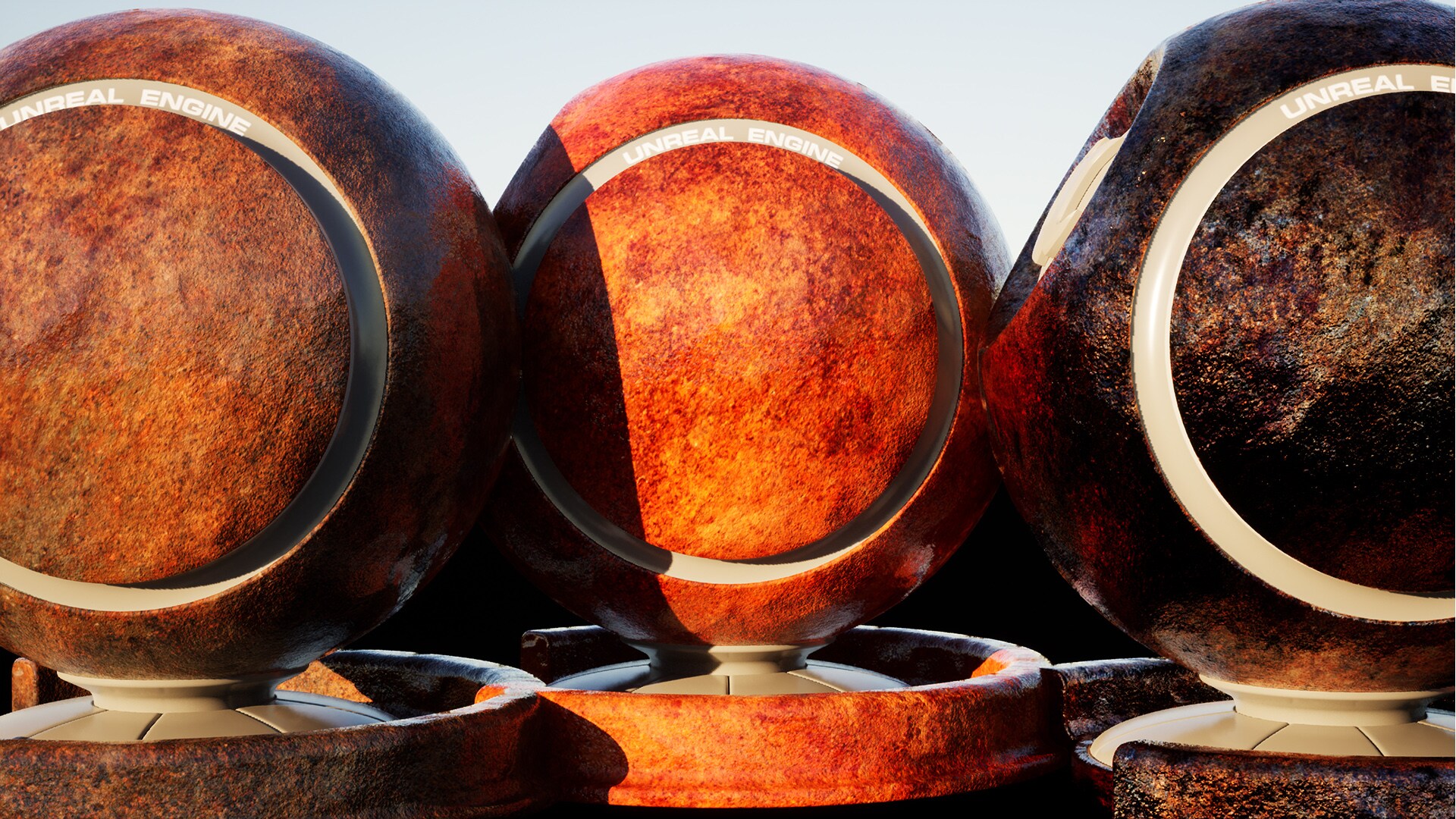 在材质创建的Realistic RUSTED Metal Material & Texture Pack - 虚幻引擎商城