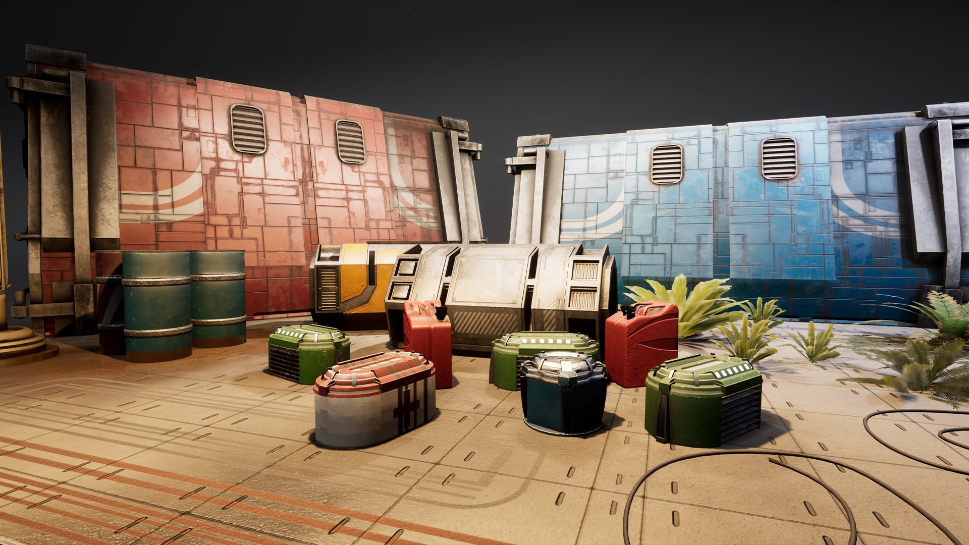 Science fiction Jungle City Props in Props - UE Marketplace