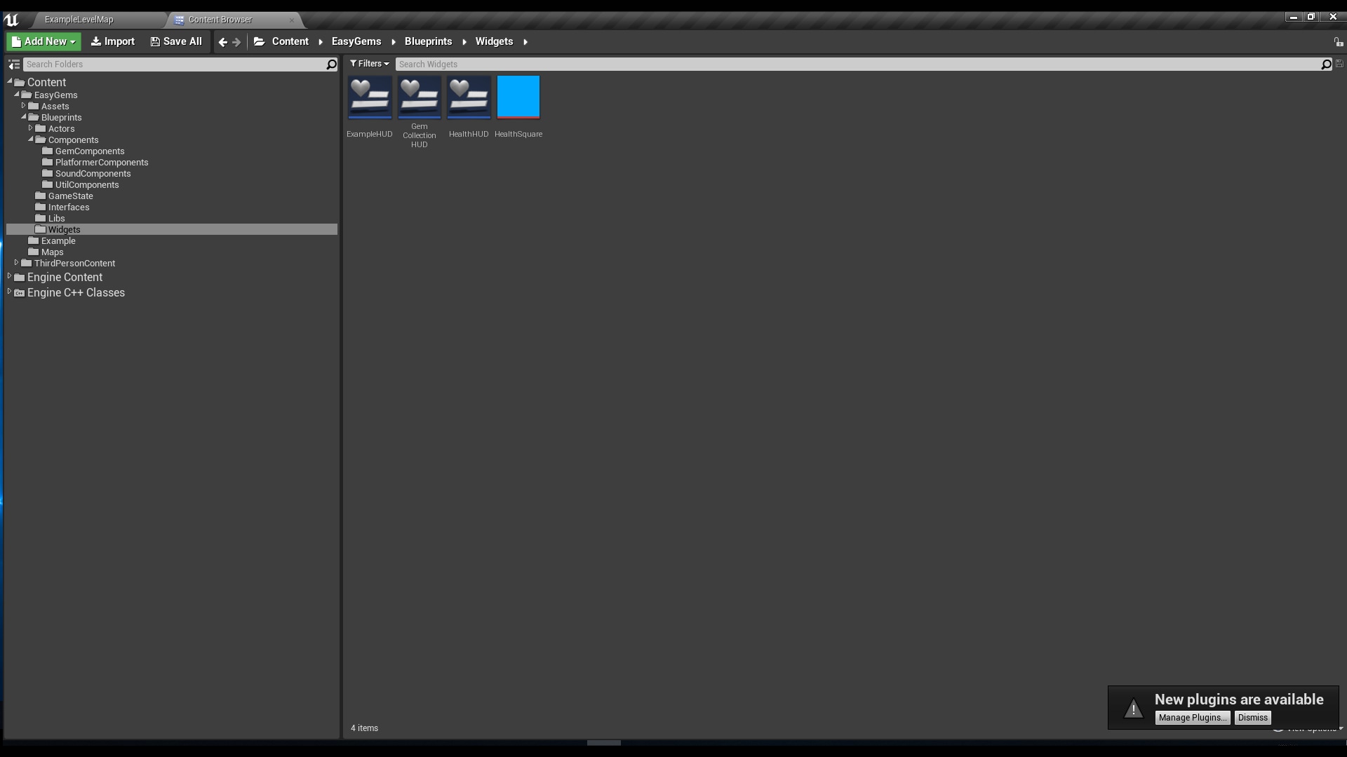 Easy Gems in Blueprints - UE Marketplace