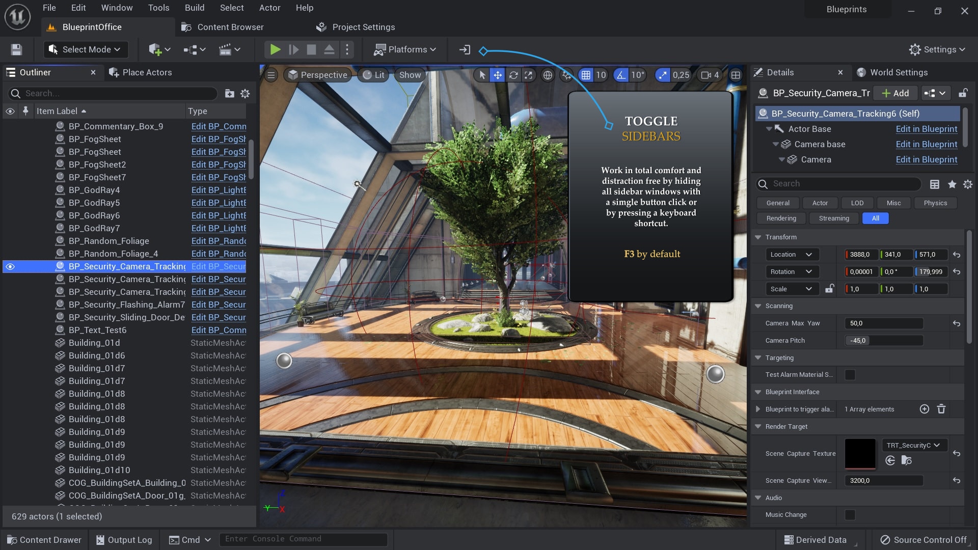 Toggle Sidebars in Code Plugins - UE Marketplace
