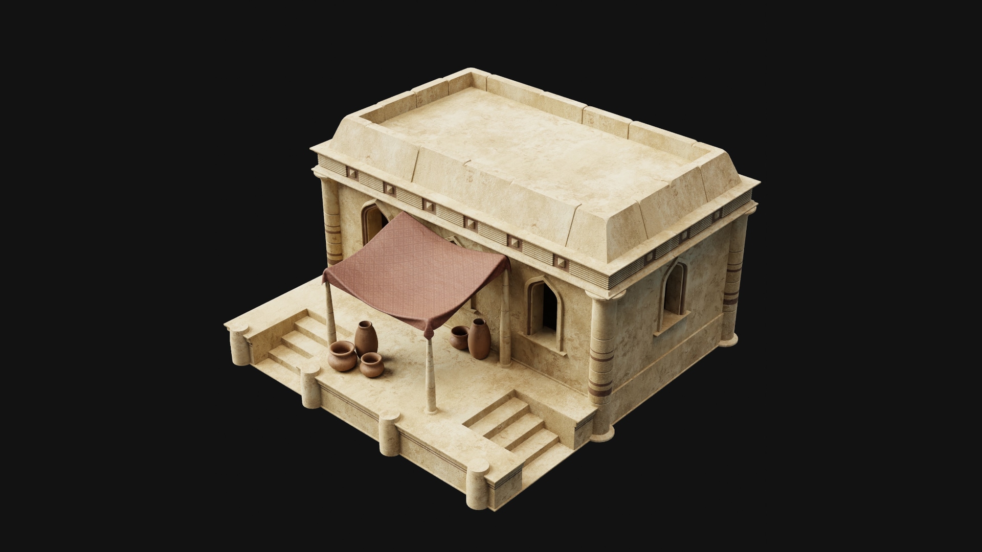 Ancient Urban Utility Buildings in Props - UE Marketplace