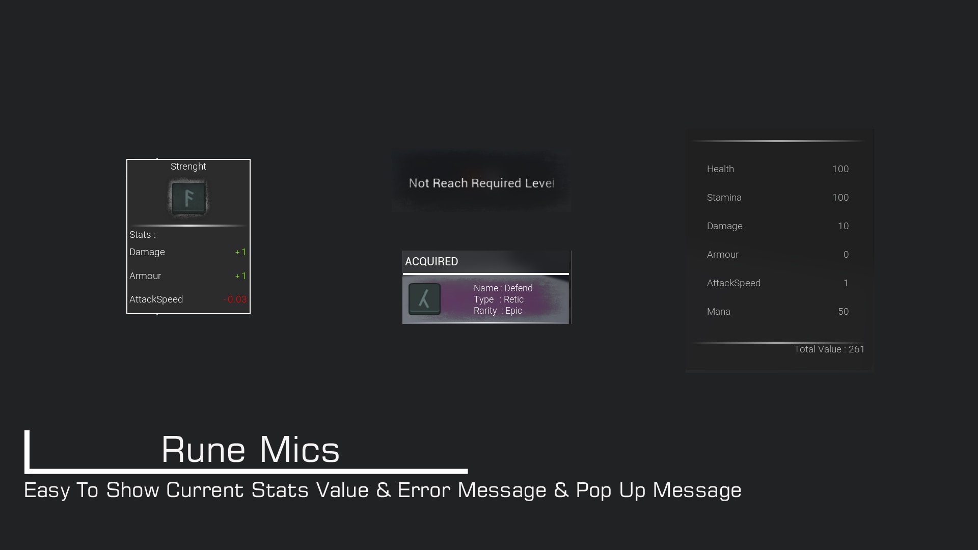 Pro Rune System in Blueprints - UE Marketplace