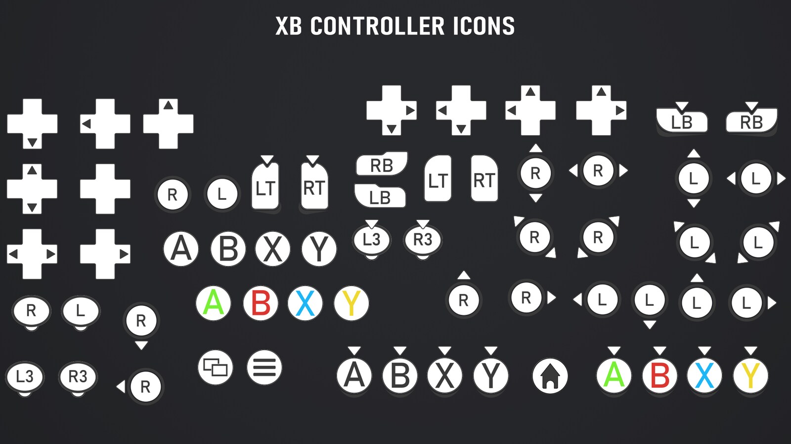 Controller Buttons Pack: V1 in 2D Assets - UE Marketplace
