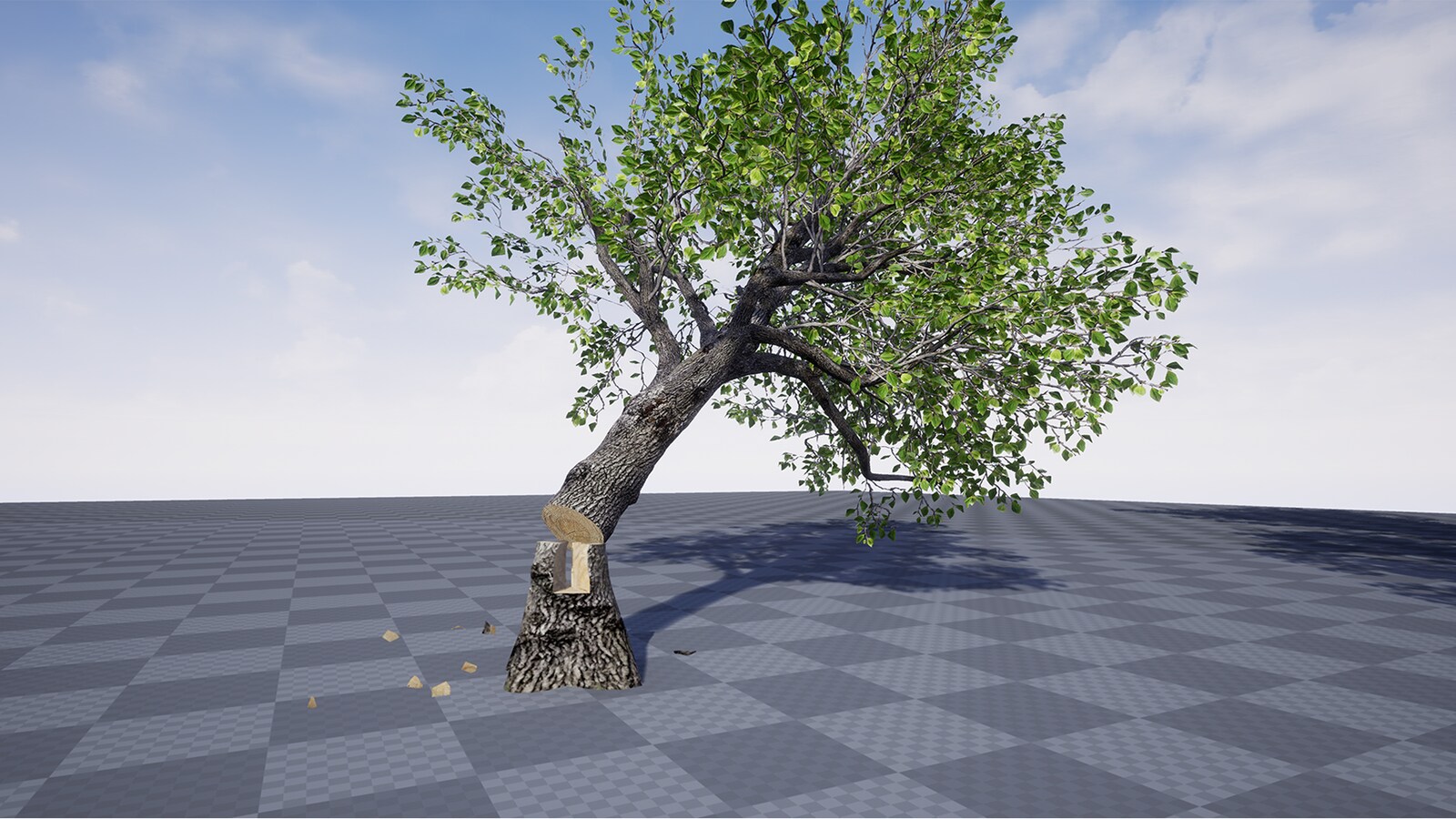 Choppable and Interactive Trees (Replicated) in Blueprints - UE Marketplace