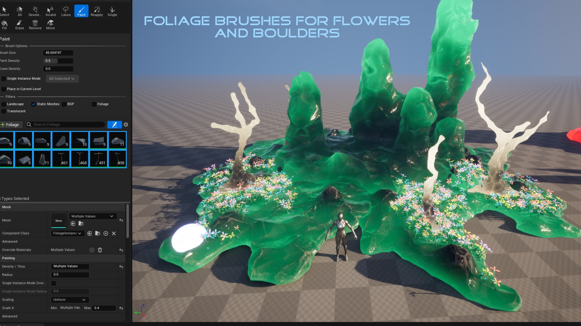 Stylized Emissive Crystal Rock Pack Vol:1 in Props - UE Marketplace