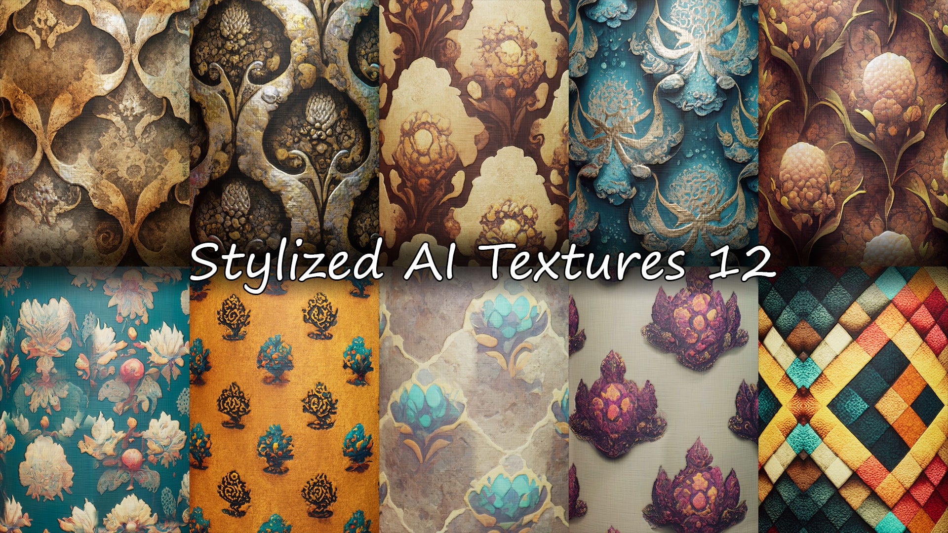 Stylized AI Textures 12 in Materials - UE Marketplace