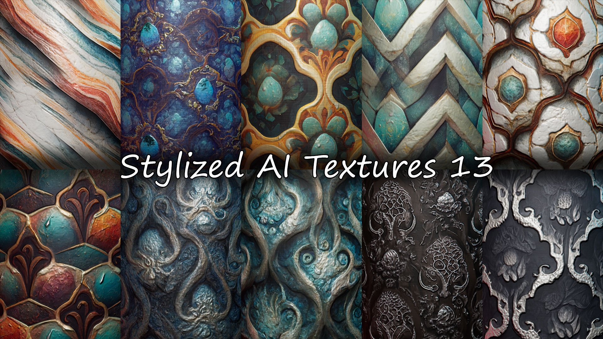 Stylized AI Textures 13：マテリアル - UE マーケットプレイス