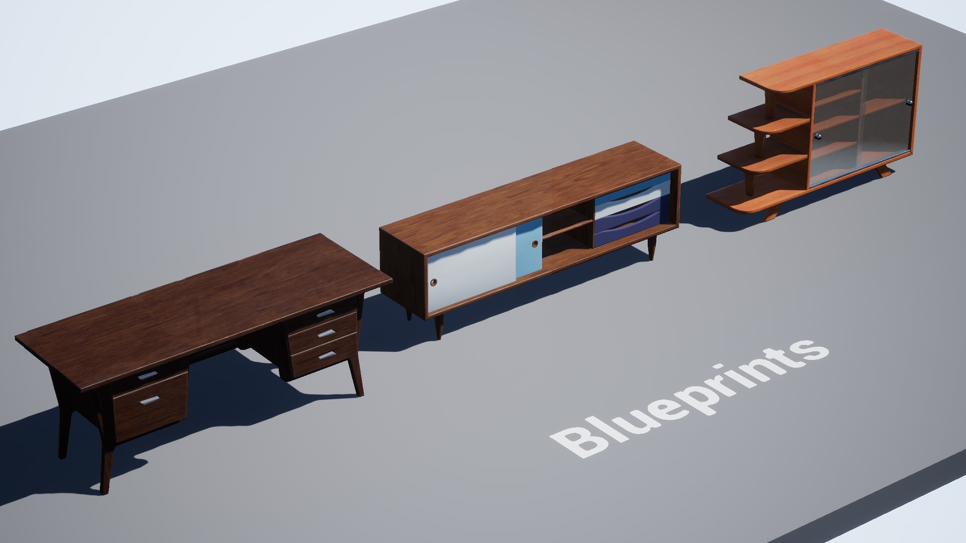 Retro Mid Century Mod VOL.1 in Props - UE Marketplace