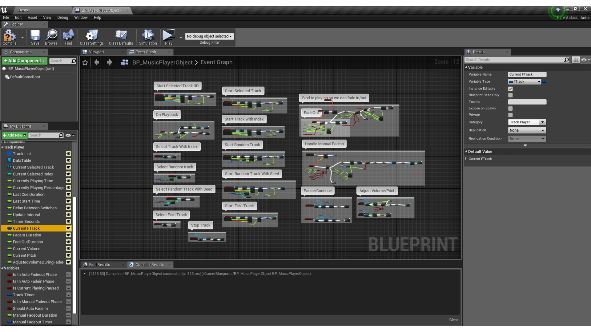 Music Player in Blueprints - UE Marketplace