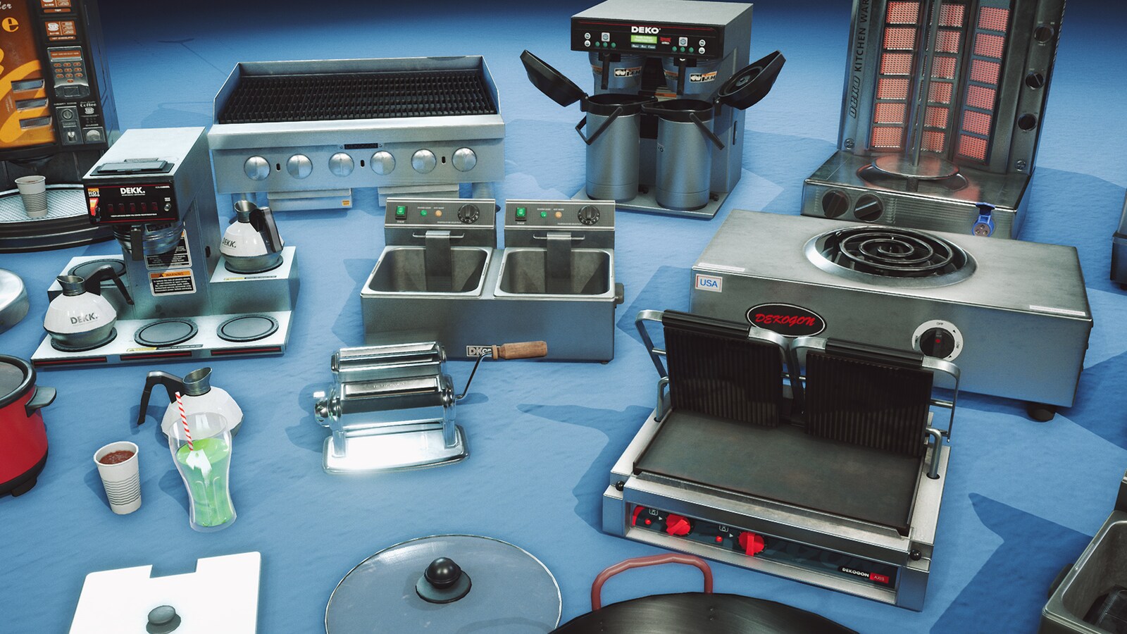 Modern Kitchen/Restaurant Props VOL.4 - Food Service/Cooking Equipment ...