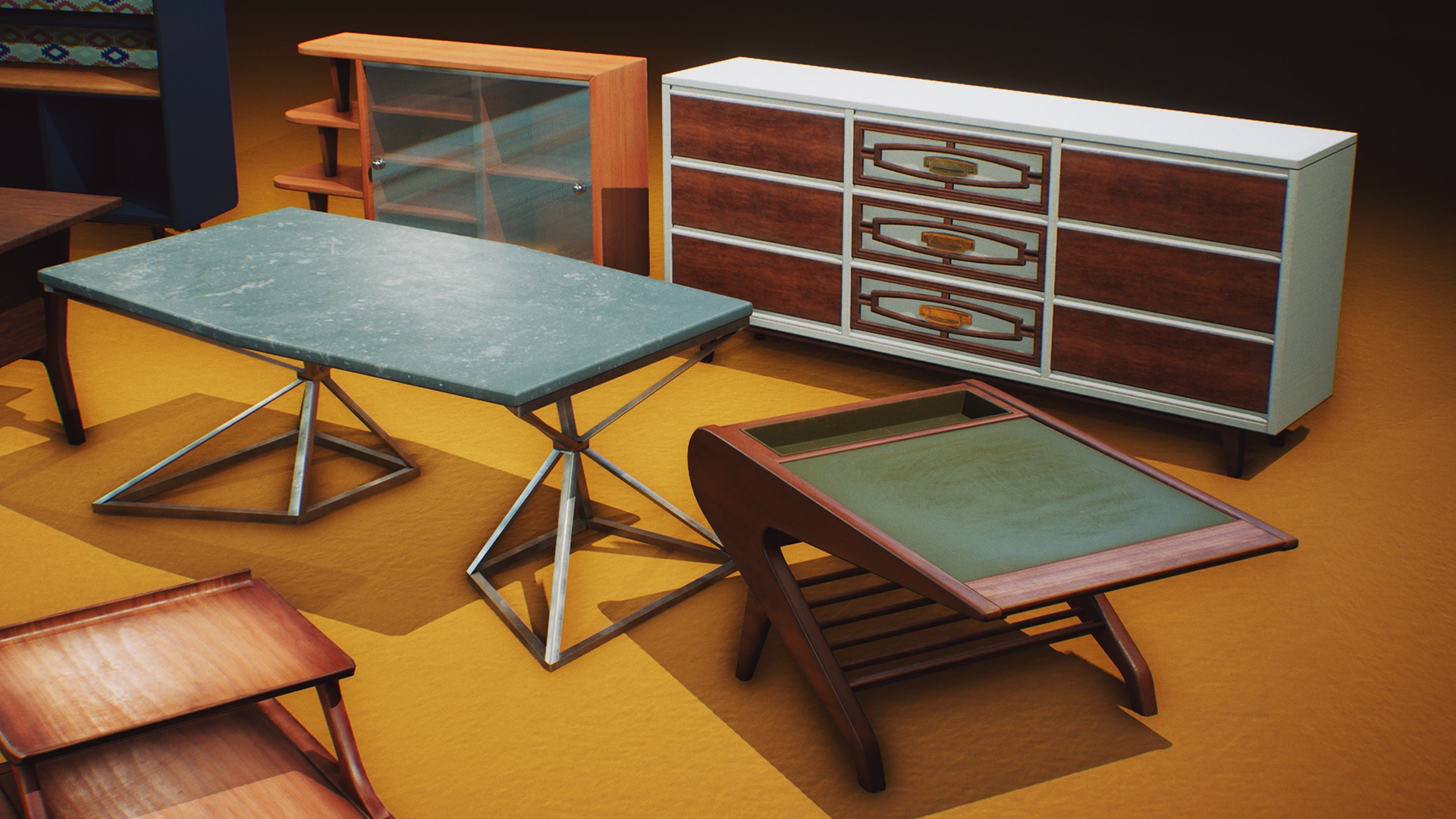 Retro Mid Century Mod VOL.1 in Props - UE Marketplace