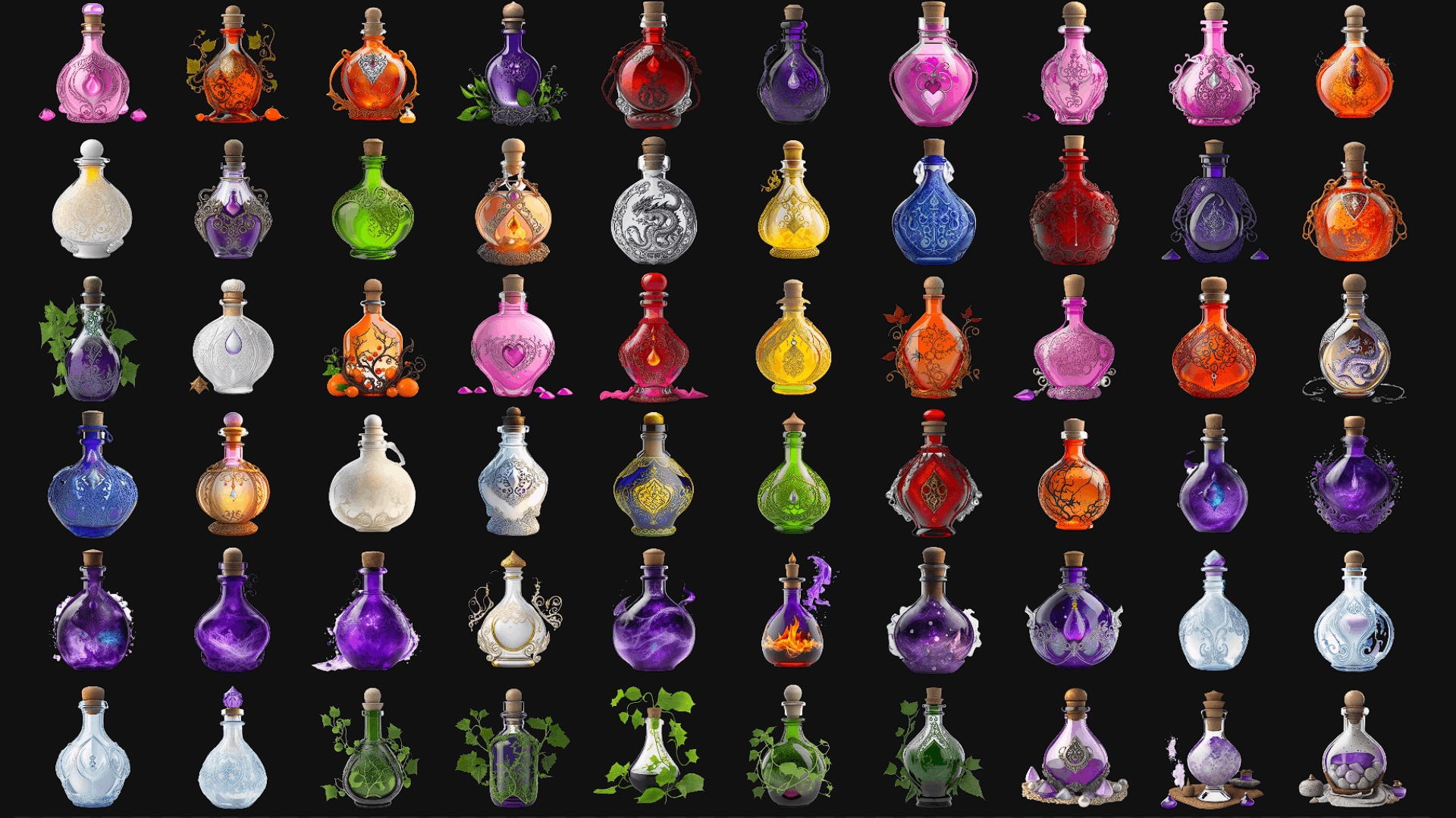 191 Potions Icons Pack In 2d Assets Ue Marketplace