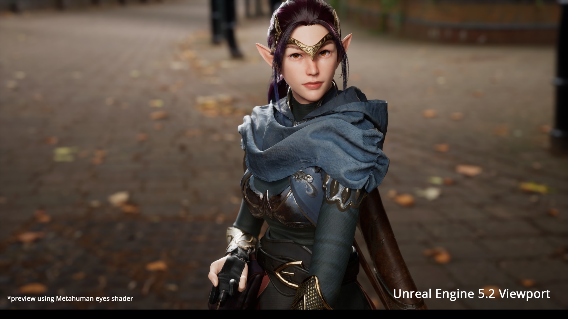 在角色创建的female Elf Ranger Character Lia 虚幻引擎商城
