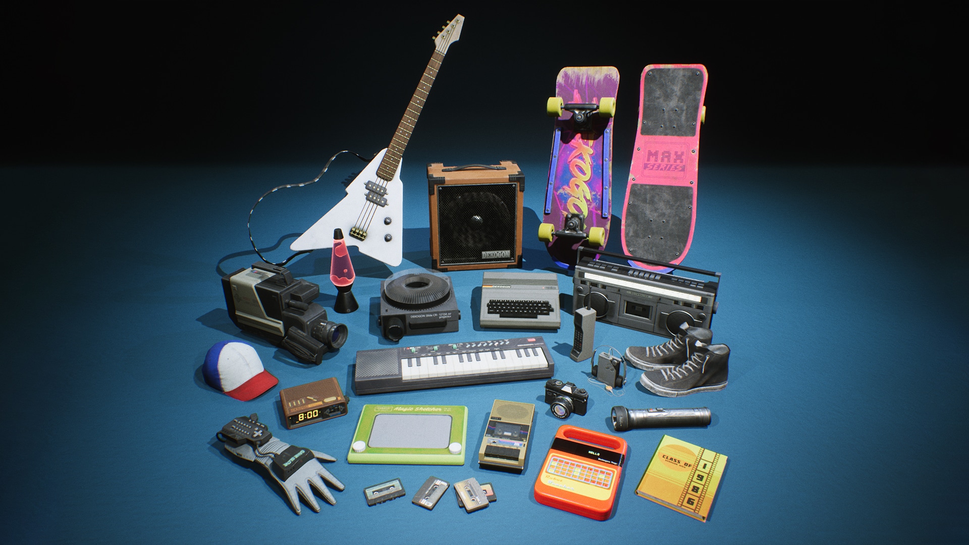 Retro Eighties VOL. 2 - Gadgets and Memorabilia Props in Props - UE ...