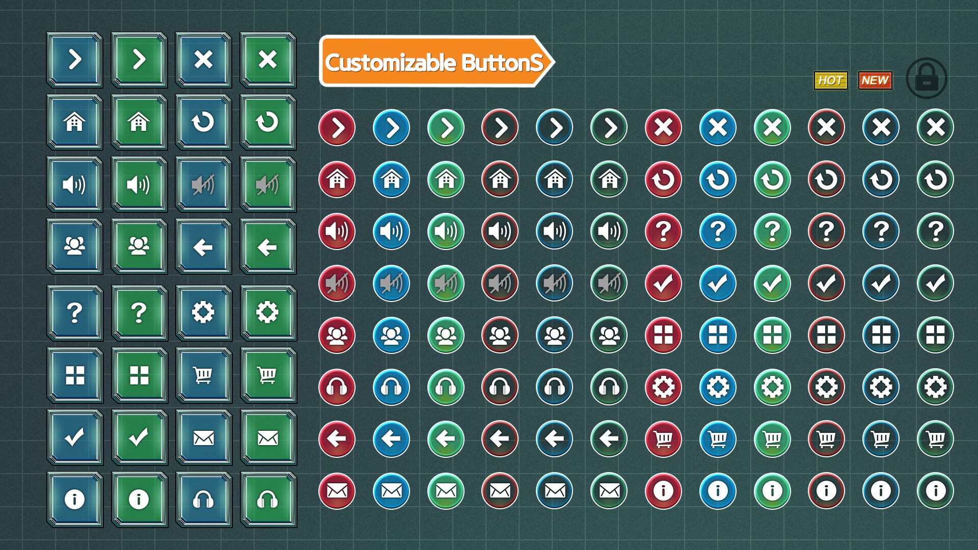 nGarden Cyber UI in 2D Assets - UE Marketplace