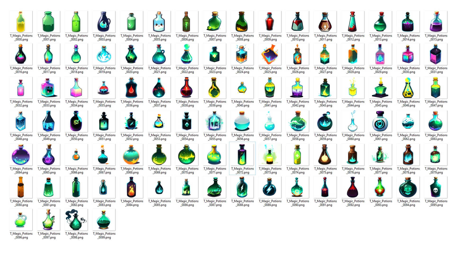 Magic Potions Vol. 1 - 100 Images in 2D Assets - UE Marketplace