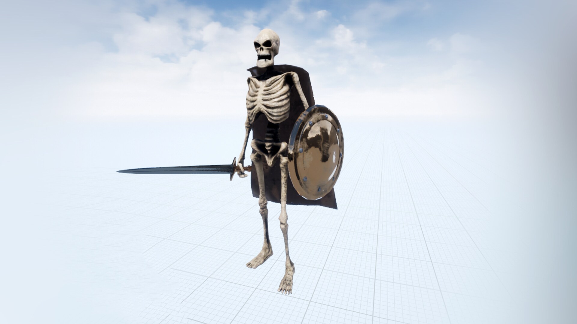 Customizable Fantasy Skeletons With Weapons And Cape in Characters - UE ...