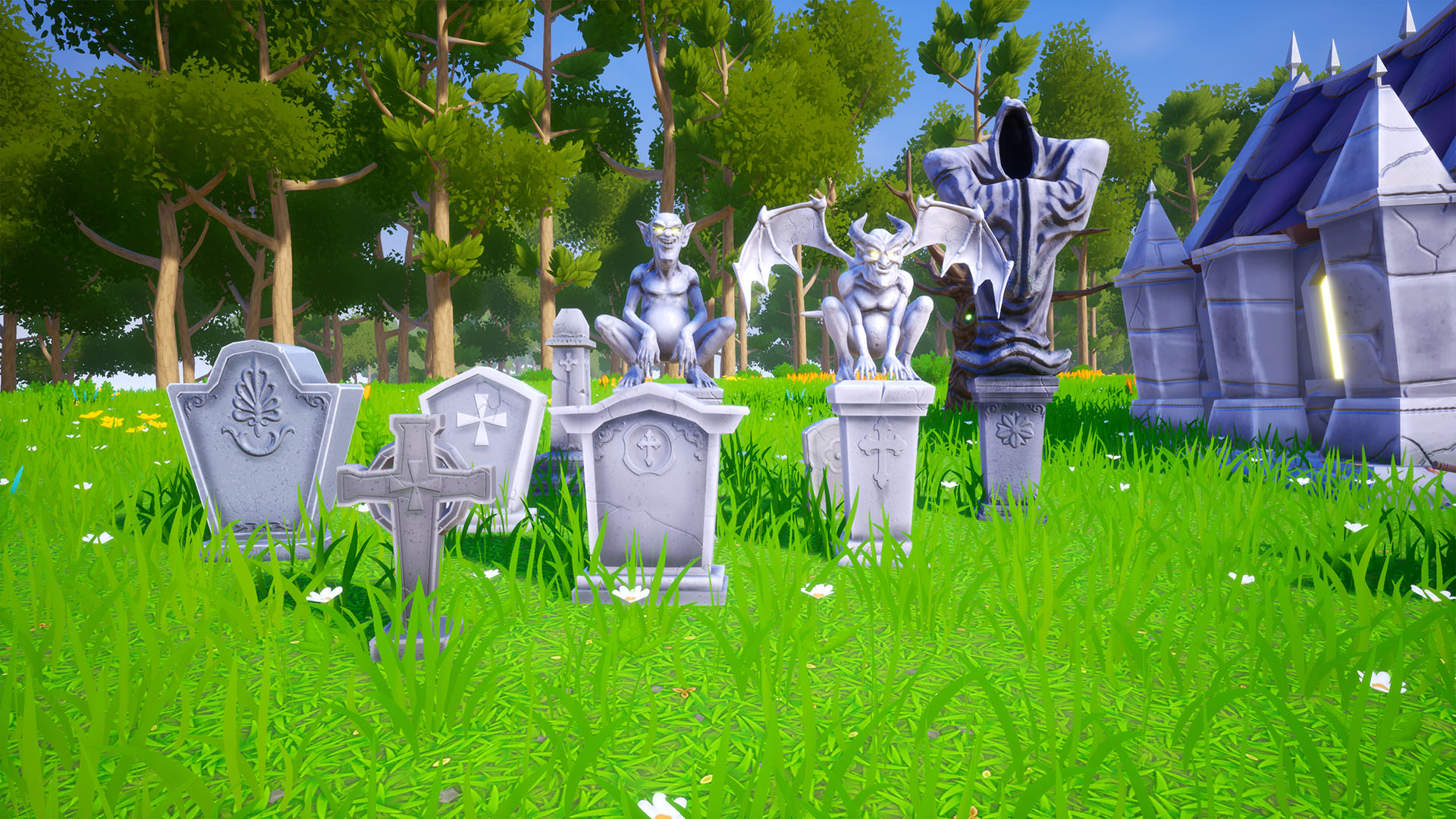 LEAKED GAME ASSETS - Spooky Stylized Graveyard Pack