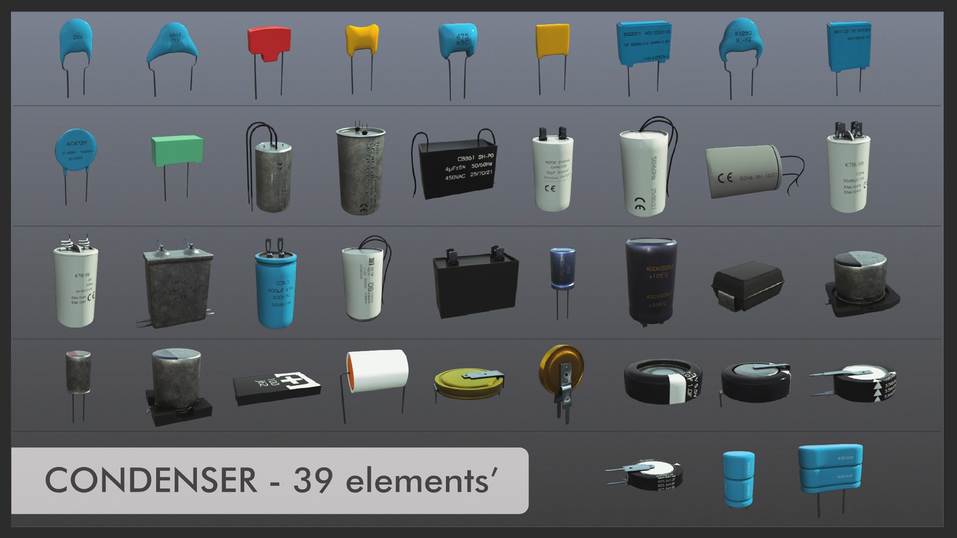 Electrocomponents kitbash in Props - UE Marketplace