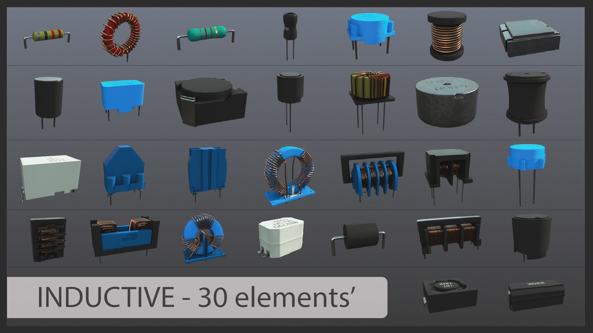 Electrocomponents kitbash in Props - UE Marketplace