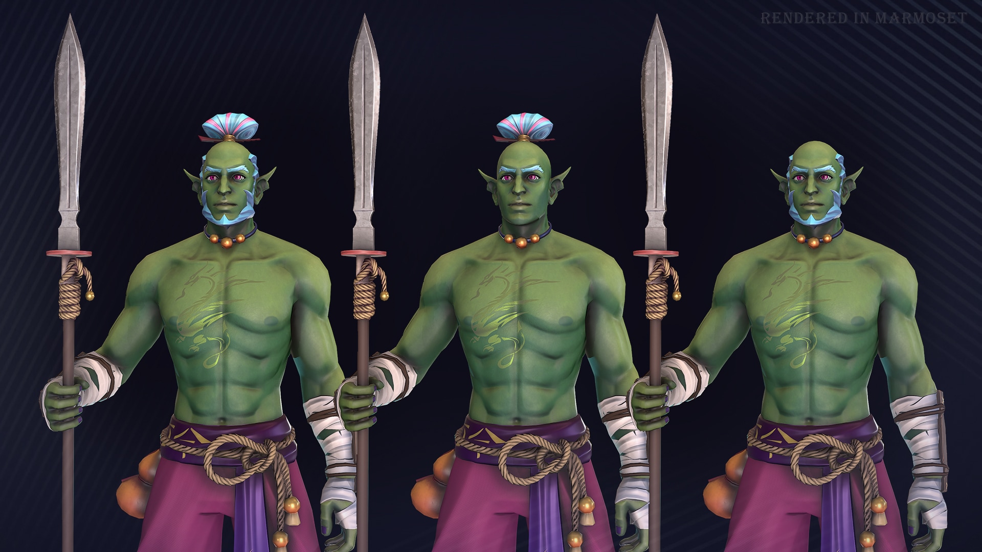 Green warrior in Characters - UE Marketplace