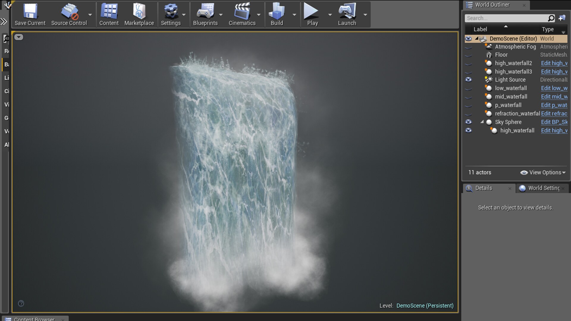 Realistic Waterfall Particle FX(Cascade System) – ASSET CLOUD
