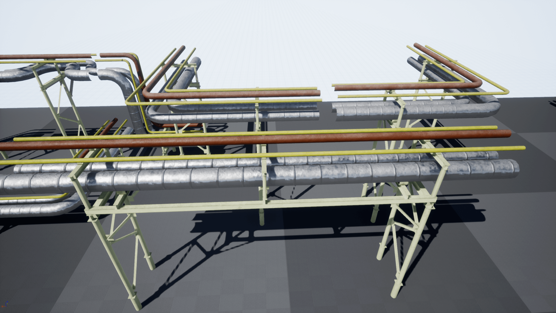 Modular industrial pipeline by Barinov Yuriy in Props - UE4 Marketplace