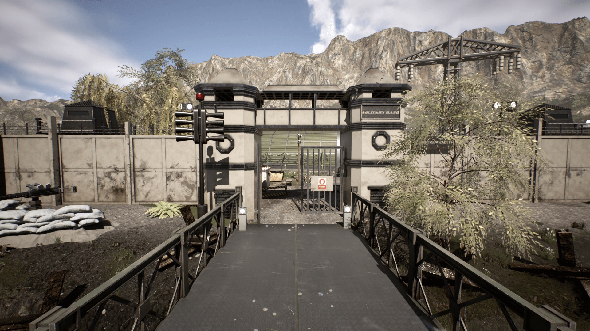在环境创建的Military Base - 虚幻引擎商城