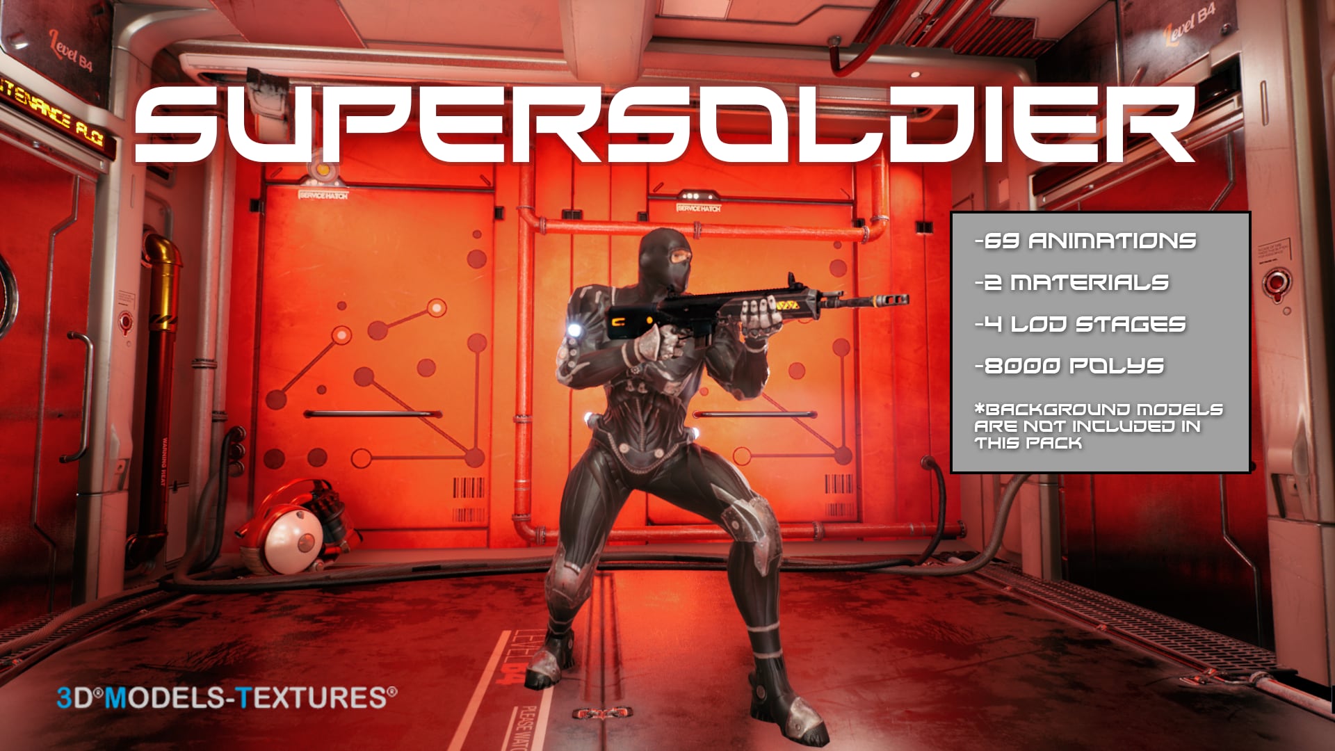 在角色创建的Super Soldier - 虚幻引擎商城