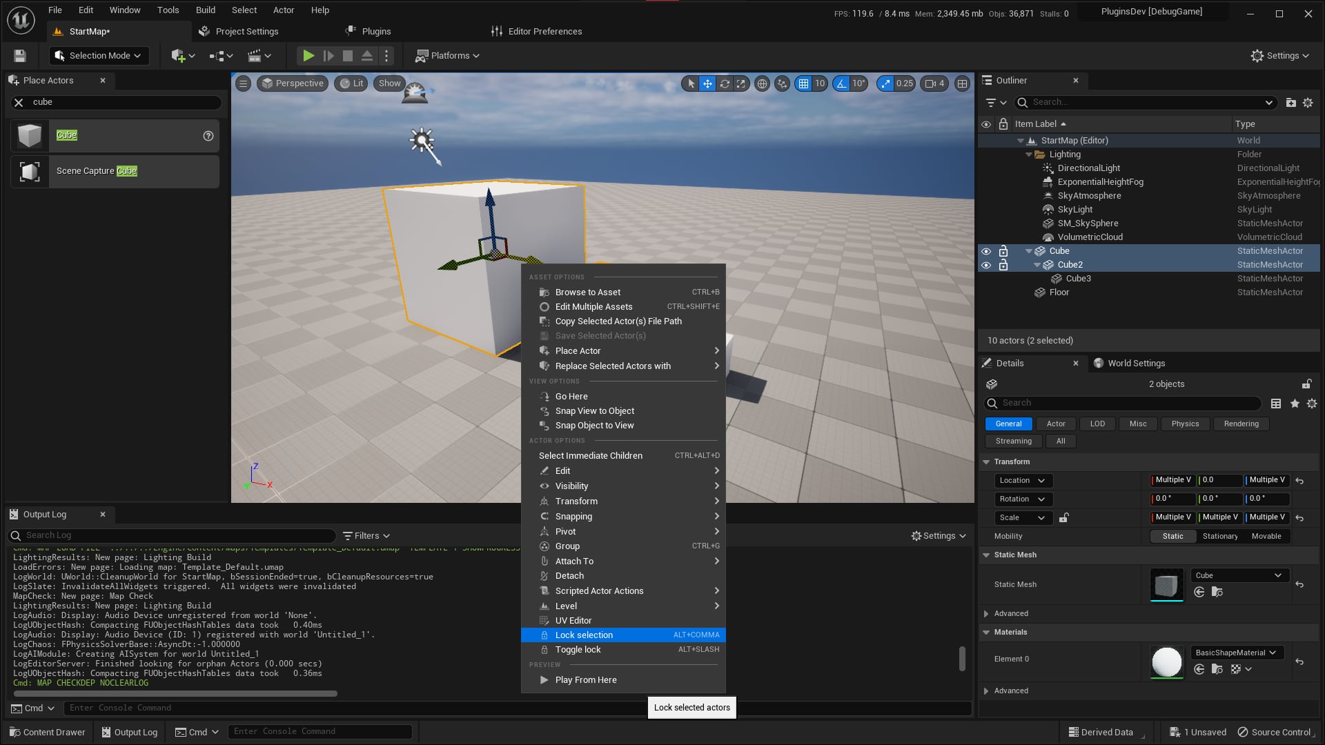 Actor Locker Asset Cloud