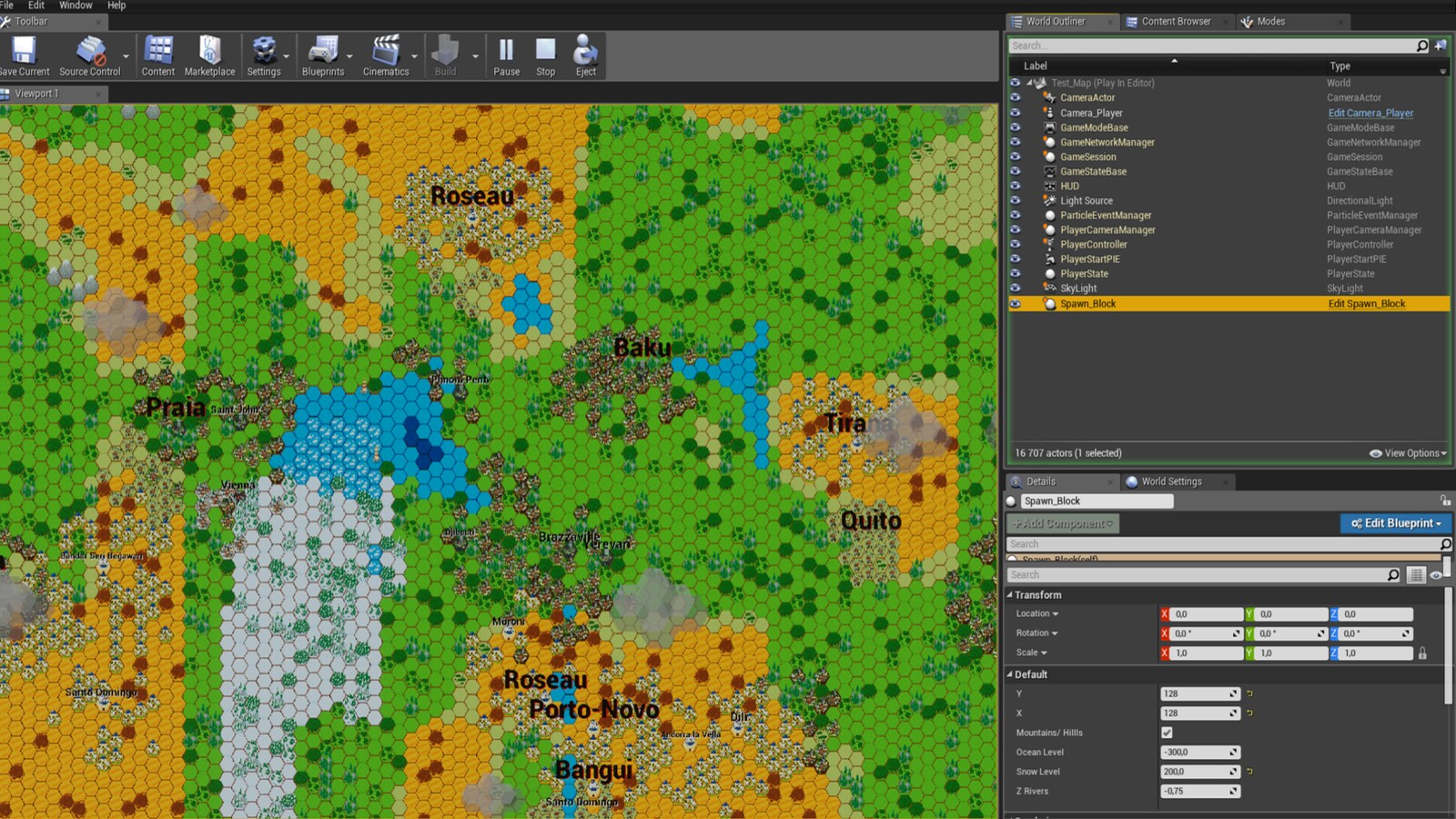 Hexagon Maps Generator in Blueprints - UE Marketplace