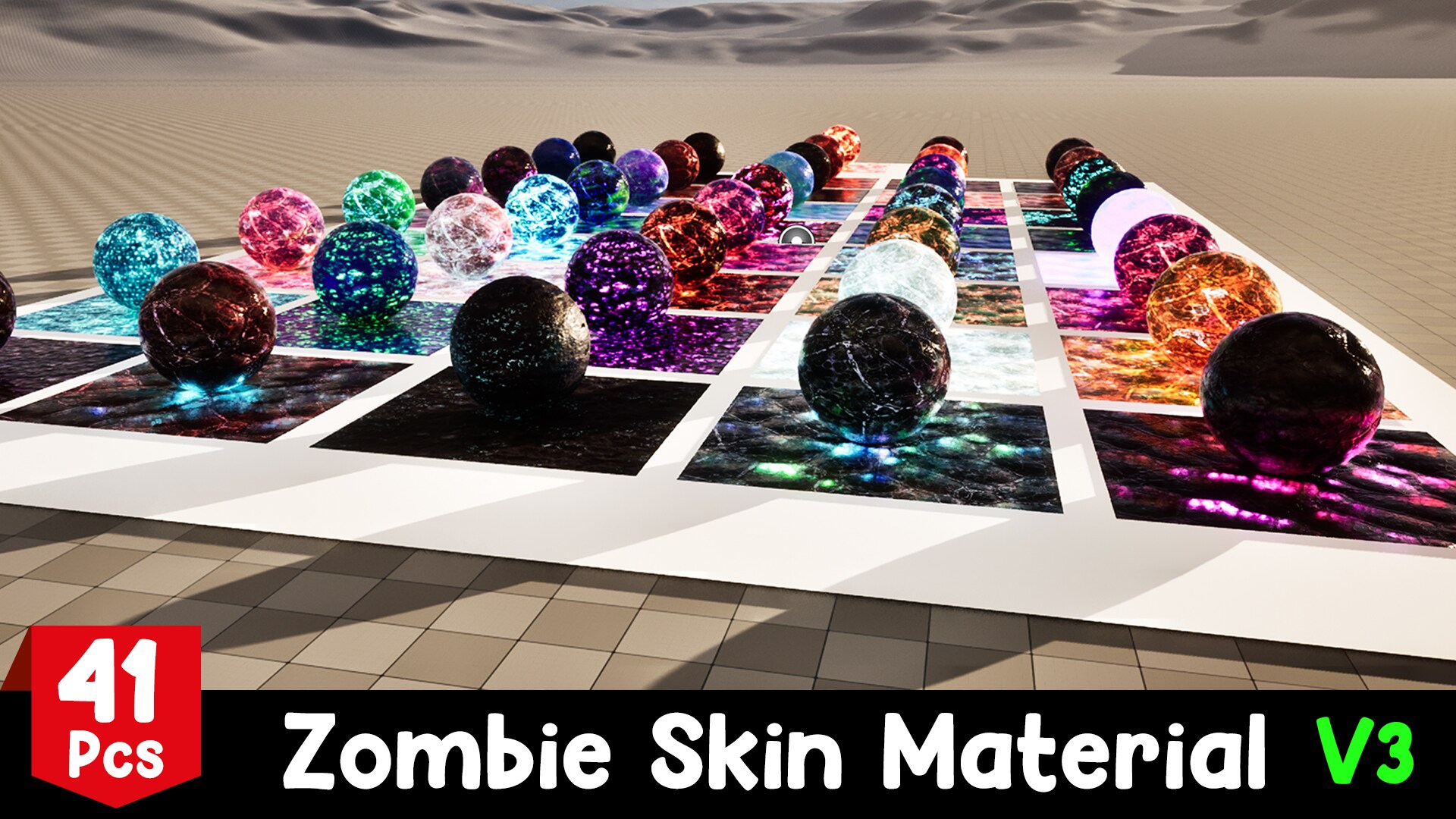 Zombie Skin Material V3 - 41 Pcs 4K Material ( 5 Animated Material ) in ...