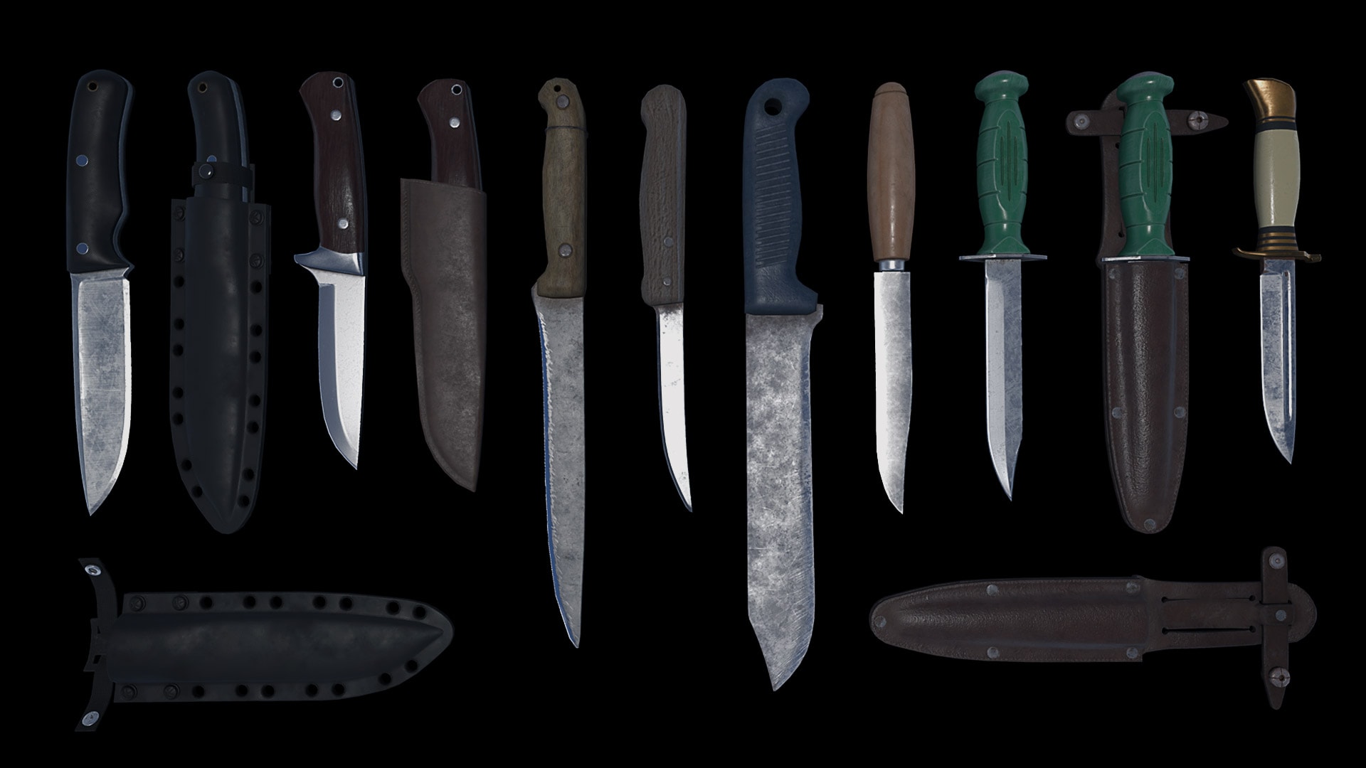 Diverse Knives Pack in Props - UE Marketplace