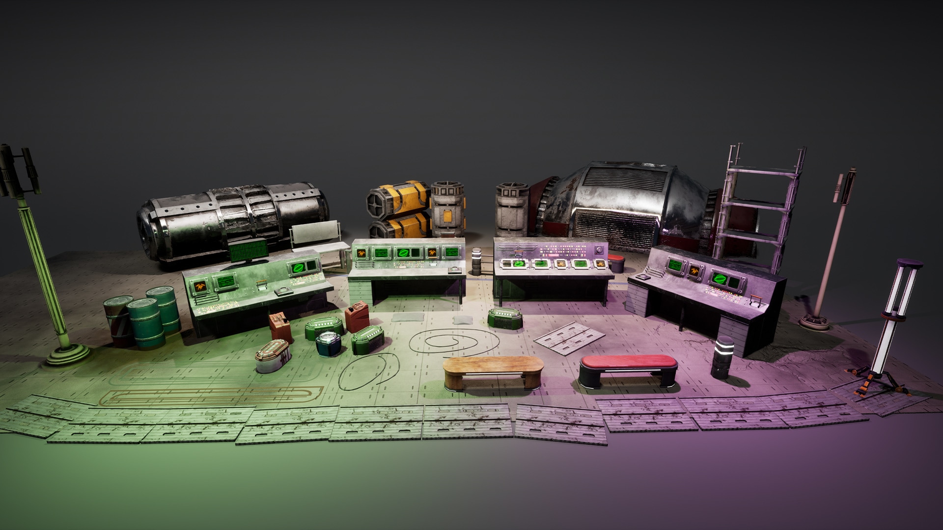 Science fiction Jungle City Props in Props - UE Marketplace