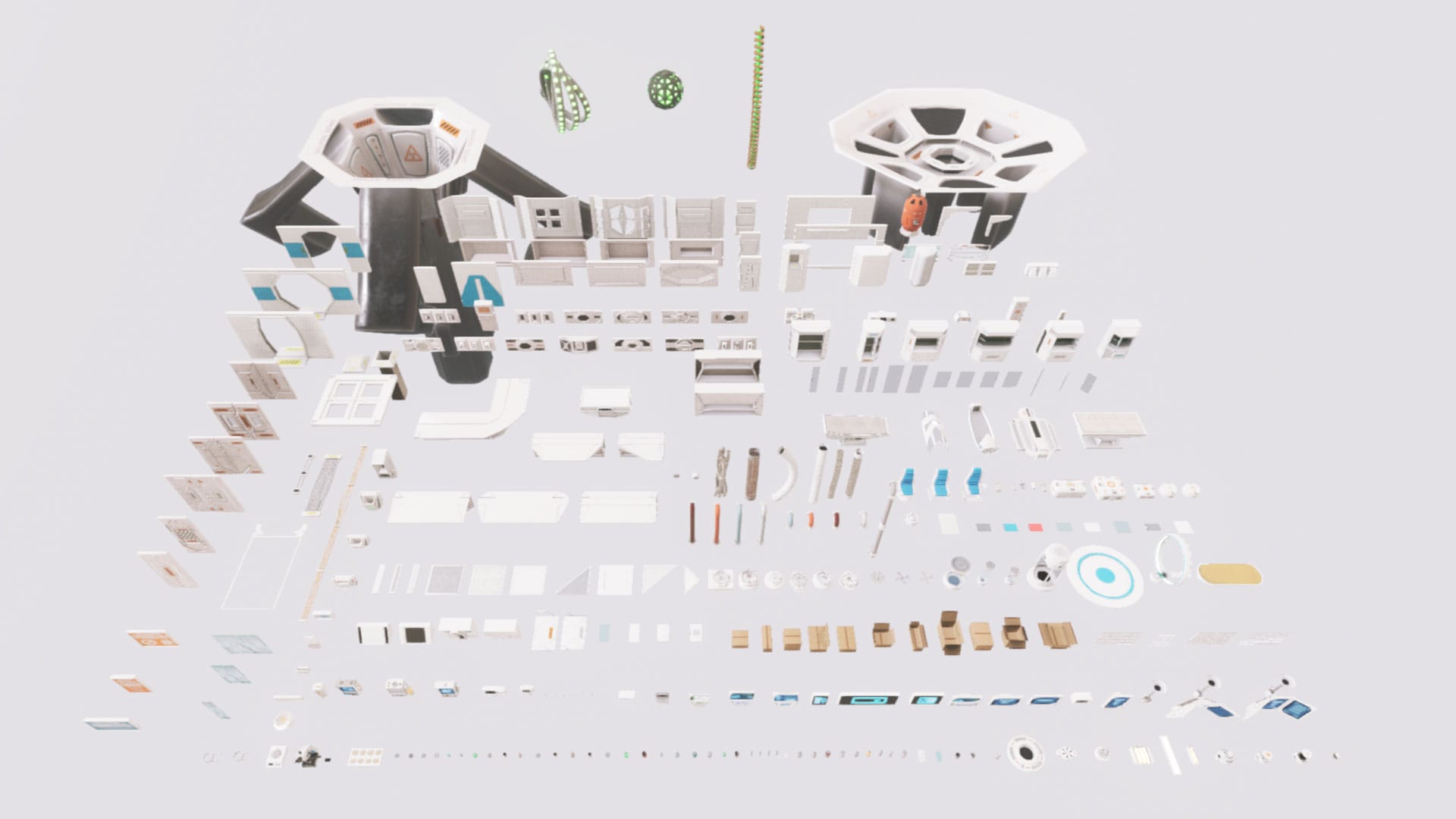 Sci Fi Lab Research Facility Environment Kitbash In Environments Ue