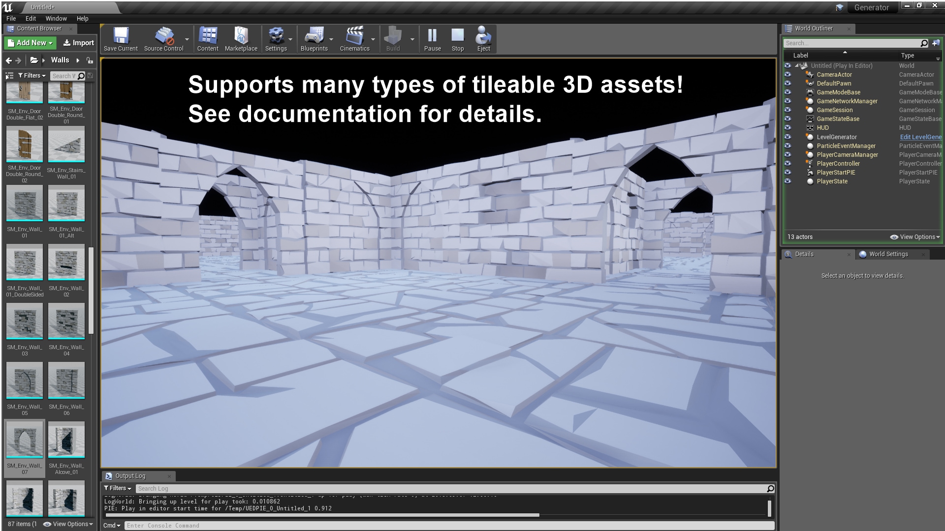 Tiled Level Generator in Blueprints - UE Marketplace