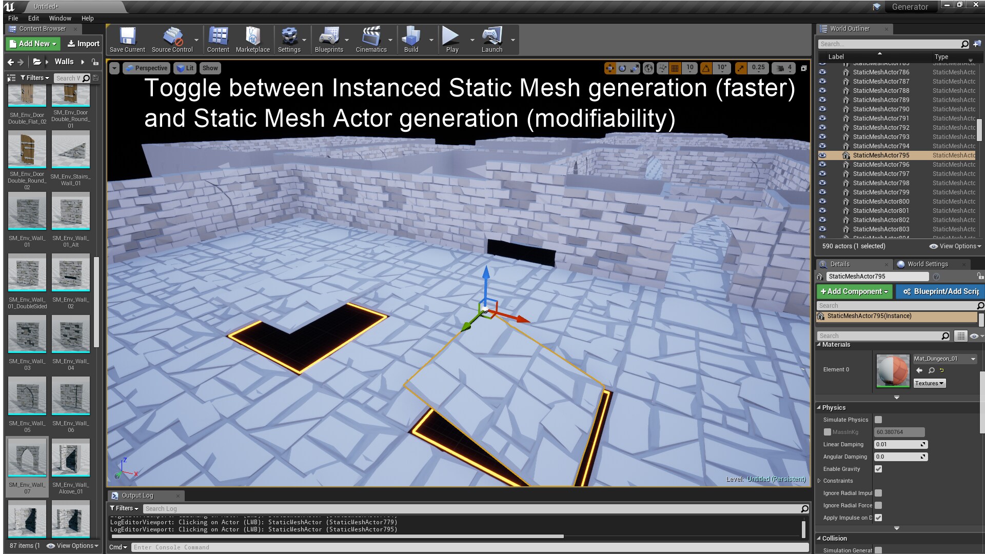 Tiled Level Generator in Blueprints - UE Marketplace