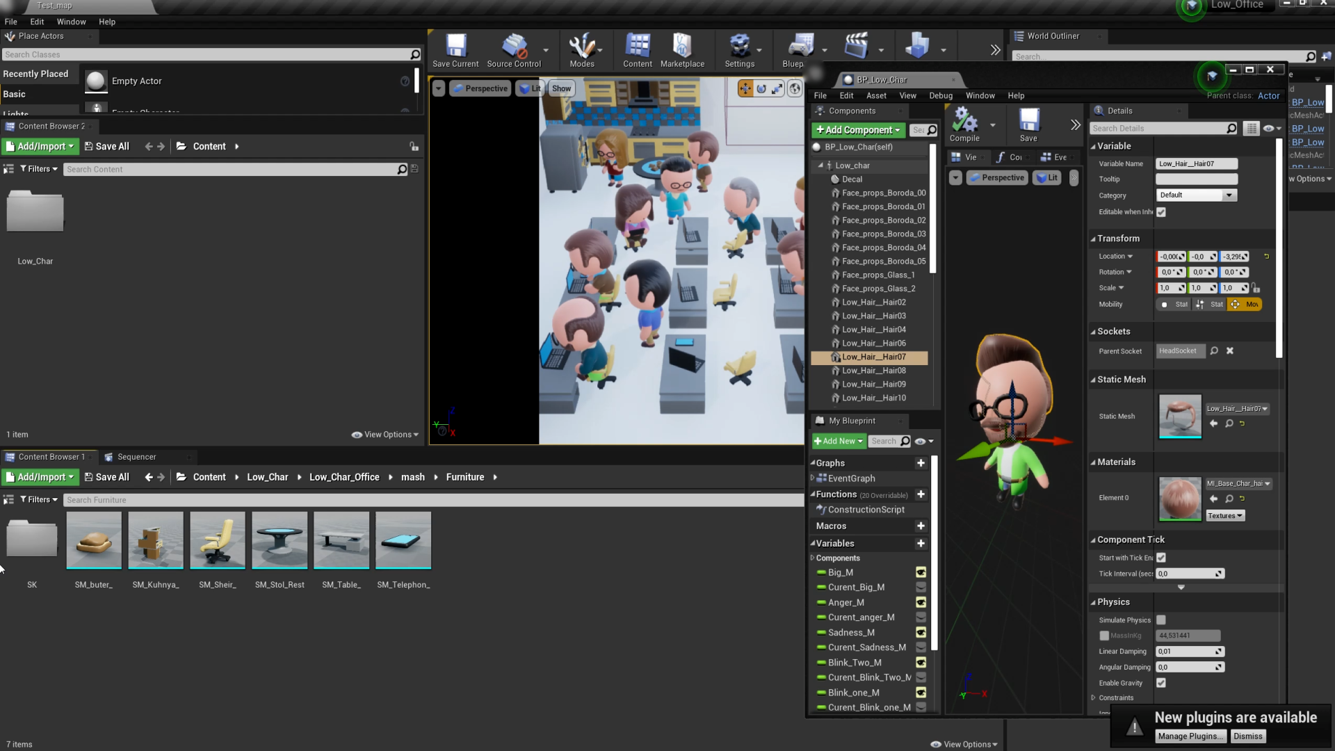 Low Office in Characters - UE Marketplace