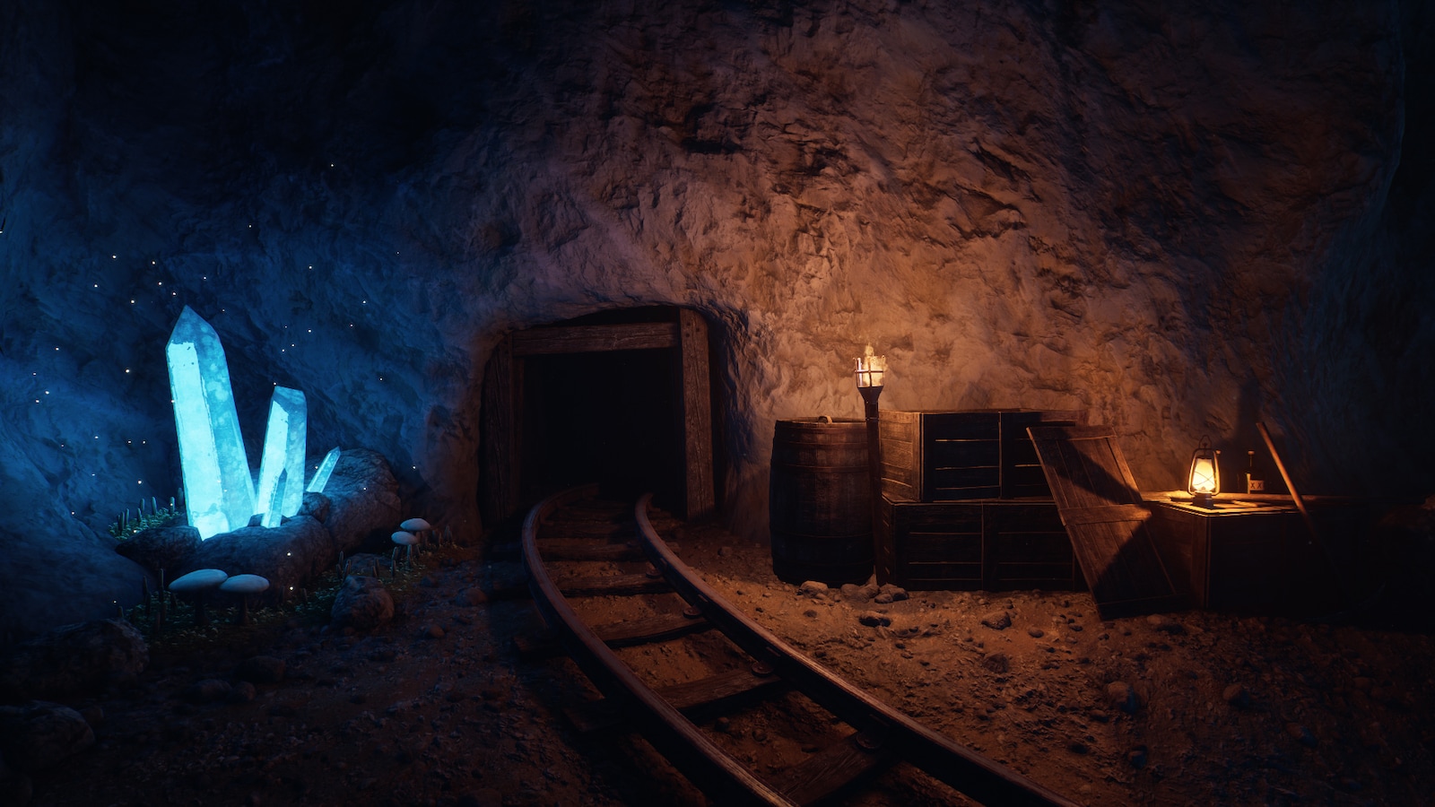 Crystal Mines - Scene and Assets in Environments - UE Marketplace