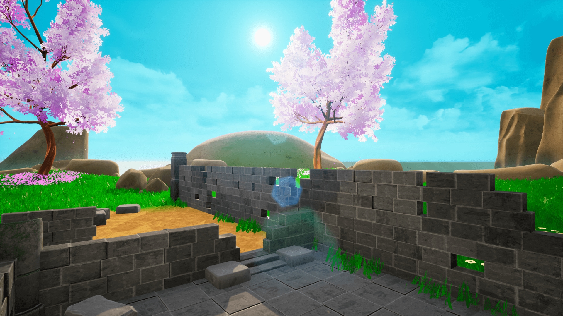 Stylized Mountain Ruins in Environments - UE Marketplace