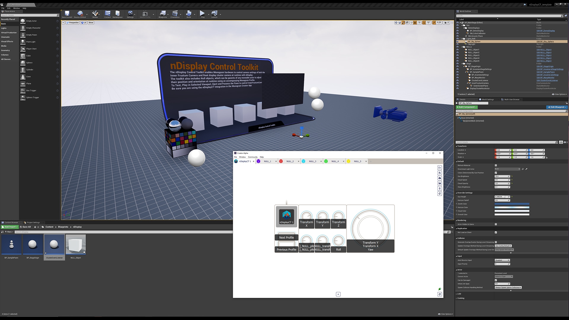 Monogram nDisplay Control Toolkit Plugin in Code Plugins - UE Marketplace