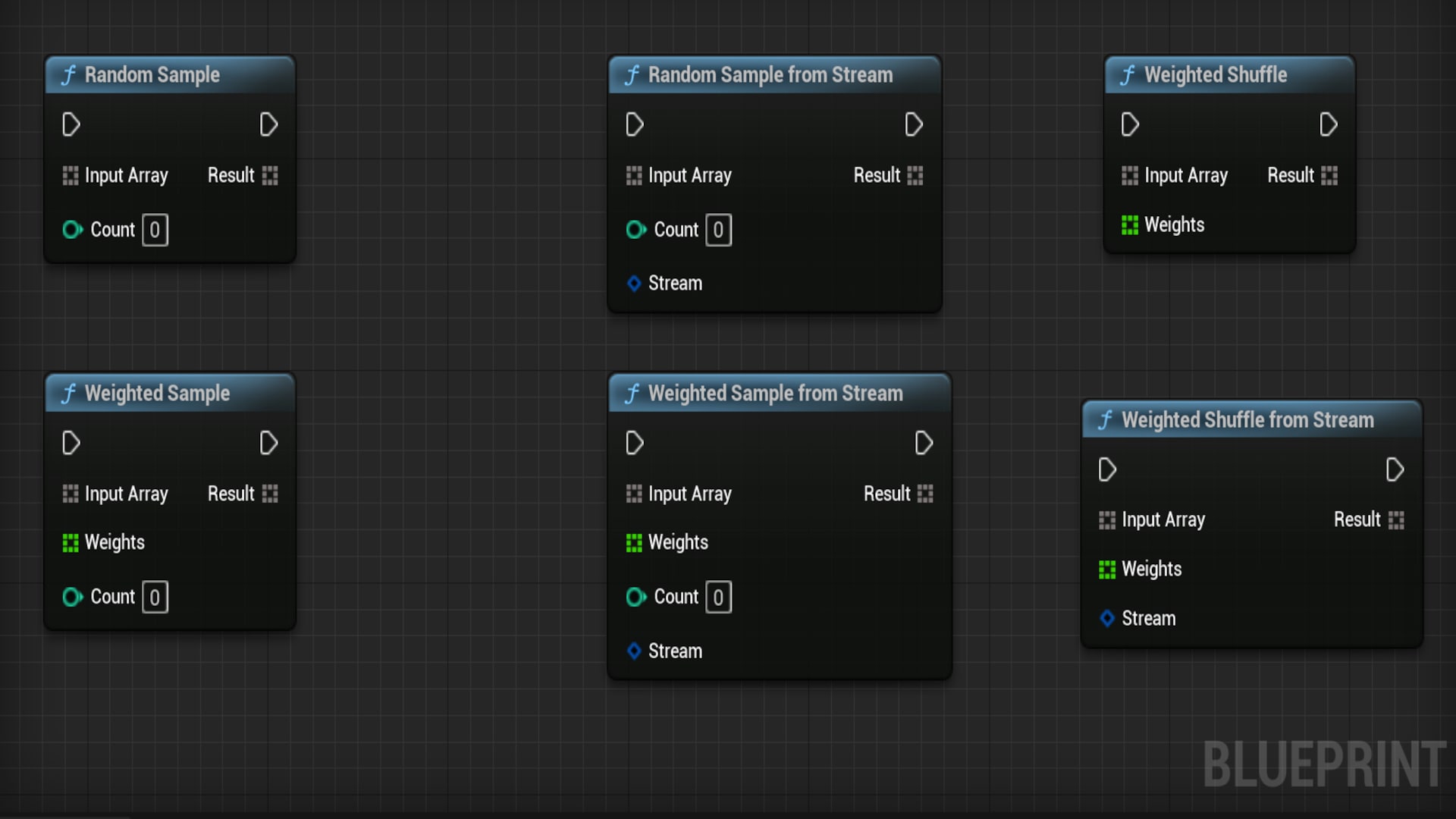 Random Array Sampling Asset Cloud