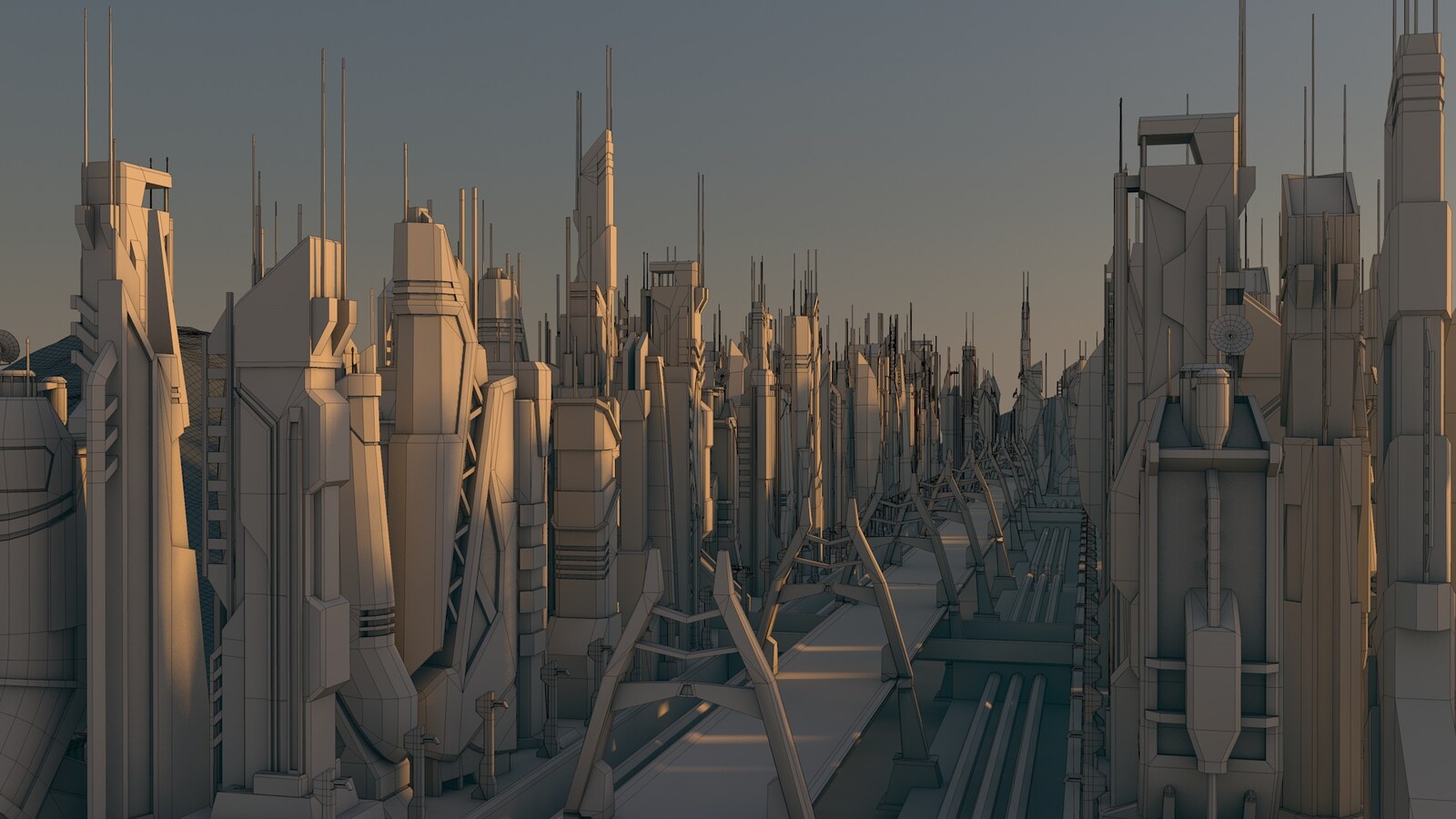 Mega Sci-Fi City Package in Props - UE Marketplace